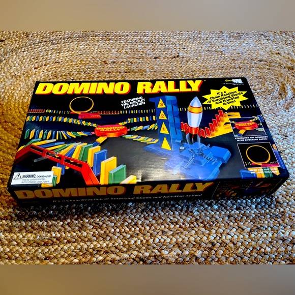 Pressman | Toys | Vintage Domino Rally Game Looks Complete Instructions ...